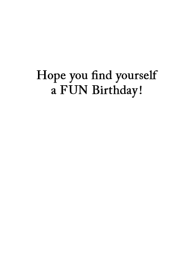 Funny Birthday Card Nude Beach From